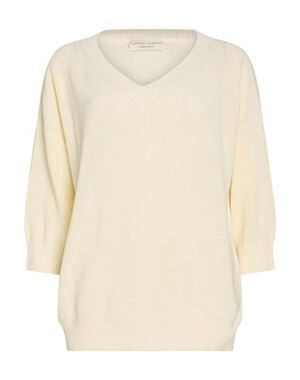 FILIPPO DE LAURENTIIS Cotton V-neck Sweater - Ivory