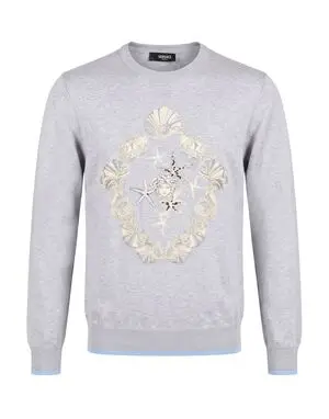 Versace Crewneck Embellished Sweater