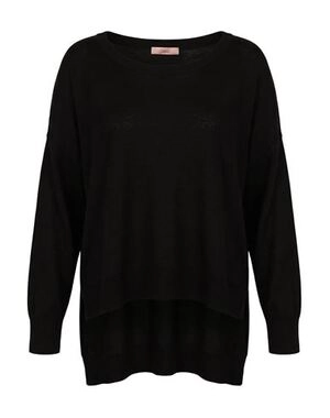 CARLA G. Sweater Size Wool, Acrylic - Black