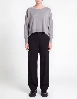 CARLA G. Wool Acrylic Knit Sweater - Grey