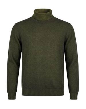 Boglioli Turtleneck Military Size Cashmere - Green