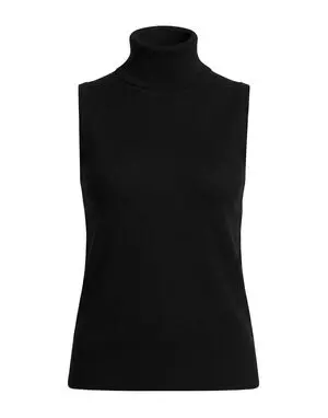 CARLA G. Sleeveless Turtleneck Knit Top
