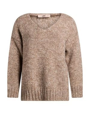 CARLA G. Sweater Light Brown Size Wool, Polyacrylic, Alpaca Wool - Beige
