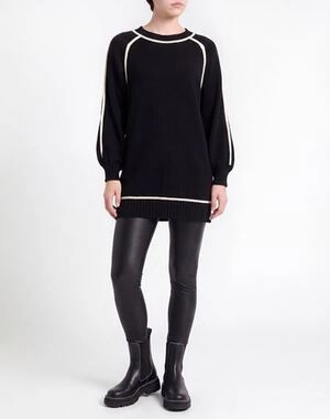 CARLA G. Two-tone Crewneck Sweater