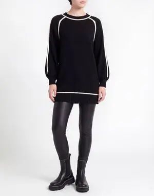 CARLA G. Two-tone Crewneck Sweater