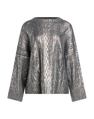 CARLA G. Sweater Size Polyacrylic, Viscose, Wool, Alpaca Wool - Silver