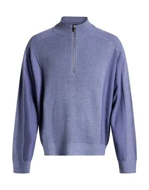 Armani Exchange Ribbed Knit Half-zip Sweater