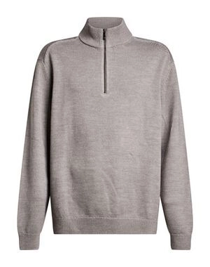 Armani Exchange Cotton, Acrylic, And Virgin Wool Sweater With Half-zip