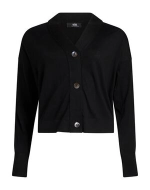 Alpha Studio Cardigan Size Merino Wool - Black