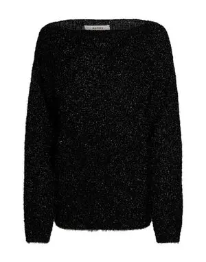 Alpha Studio Sweater In Viscose And Polyamide - Black