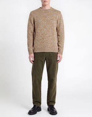 IRISH CRONE Virgin Wool Mélange Crewneck Sweater