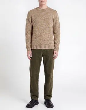 IRISH CRONE Virgin Wool Mélange Crewneck Sweater