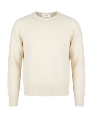 Alpha Studio Virgin Wool And Polyamide Sweater - Cream