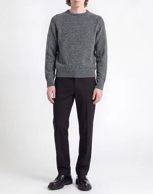 Alpha Studio Virgin Wool And Polyamide Sweater - Grey