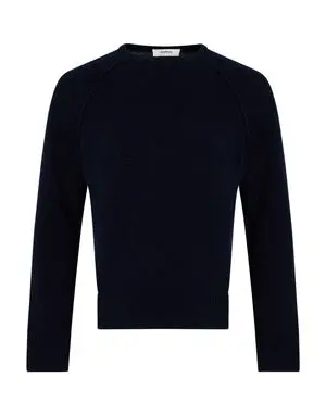 Alpha Studio Virgin Wool & Polyamide Sweater - Midnight Blue