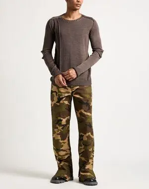 Masnada Merino Wool And Linen Mélange Crewneck Sweater