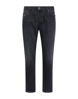 MOORER Jeans Size Cotton, Polyethylene, Elastane - Black