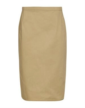 N°21 Midi Skirt Khaki Size Cotton, Elastane - Beige