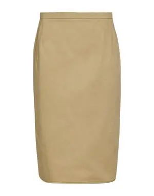 N°21 Khaki Cotton Elastane Pencil Skirt