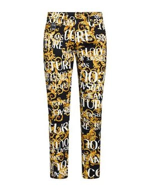 Versace Pants Size Cotton, Elastane - Black