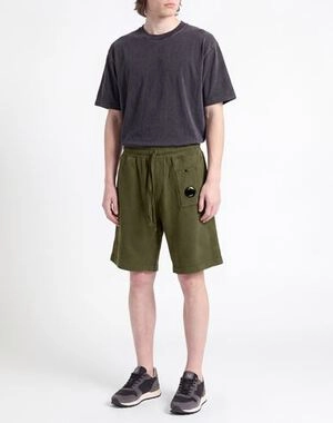 C.P. COMPANY Military Cotton Shorts - Green