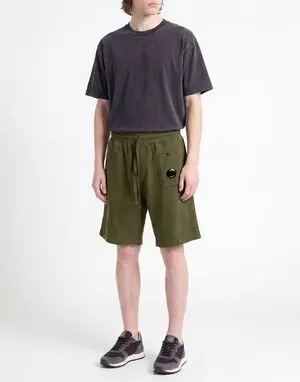 C.P. COMPANY Military Cotton Shorts - Green