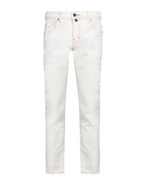 JACOB COHЁN Jeans Size Cotton, Elastane - White