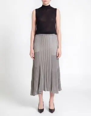 ROBERTO COLLINA Midi Skirt In Viscose And Metallic Polyester