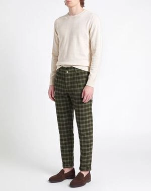 JACOB COHЁN Military Cotton-elastane Plaid Pants
