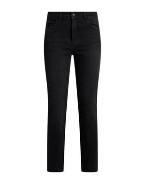 CARACTÈRE Jeans Size Cotton, Polyester, Elastane - Black