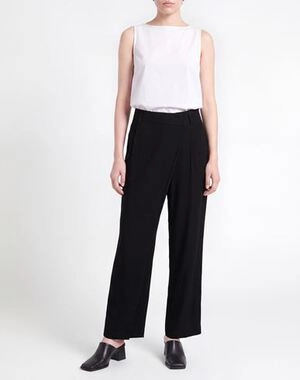 CARLA G. Pants Light Brown Size Acetate, Viscose, Elastane - Black