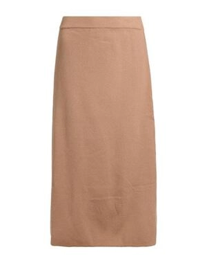 CARLA G. Midi Skirt Camel Size Viscose, Polyester, Nylon - Beige