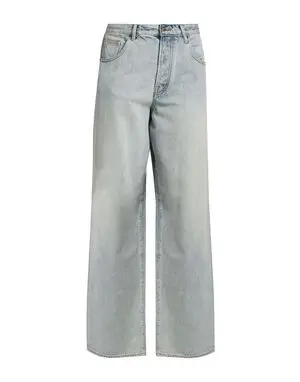 Armani Exchange Light Wash Baggy Jeans With Embroidered Logo