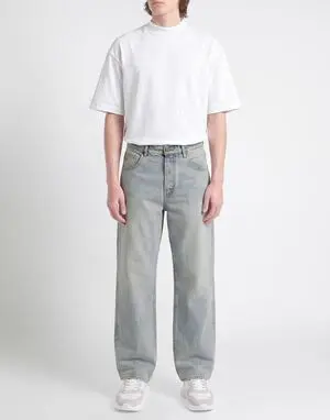 Armani Exchange Light Wash Baggy Jeans With Embroidered Logo