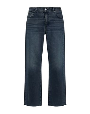 7 For All Mankind Jeans Size Cotton, Elastane - Blue