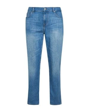 7 For All Mankind Jeans Size Cotton, Elastomultiester, Elastane - Blue