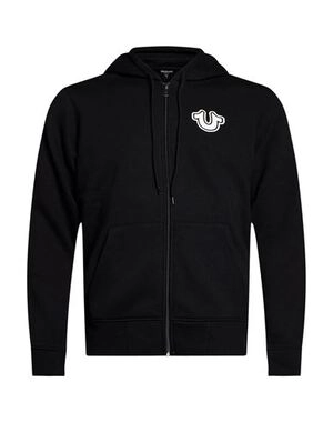 True Religion Sweatshirt Size Cotton, Polyester - Black