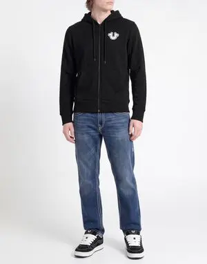 True Religion Cotton & Polyester Fleece Zip-up Hoodie With Appliqu