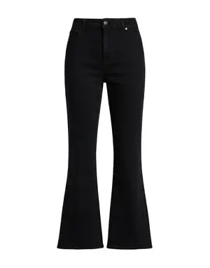 7 For All Mankind High Waisted Bootcut Jeans With Crystal Embellishments - Black