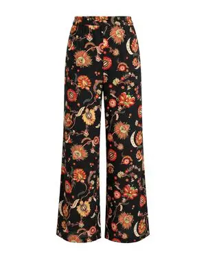 Momoni Floral Print Silk Wide-leg Pants