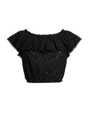 Poupette St Barth Top Size Cotton - Black