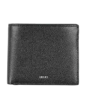 LIU •JO MAN Wallet Leather - Black