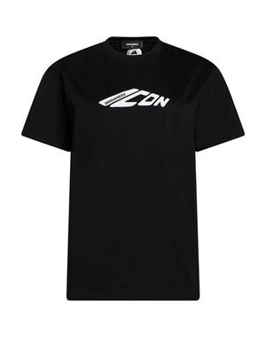 Dsquared2 Cotton T-shirt With Logo Print - Black