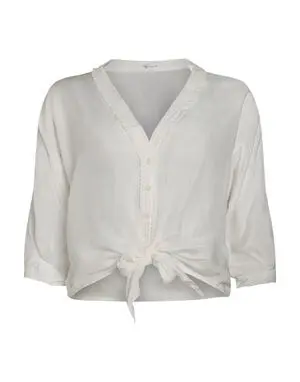 Poupette St Barth Ruched Voile Shirt
