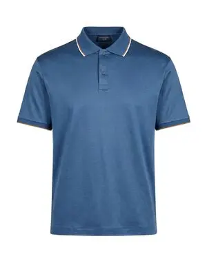 Paul & Shark Polo Shirt Size Cotton, Lyocell - Blue