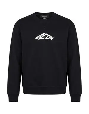 Dsquared2 Cotton Polyester Crewneck Sweatshirt - Black