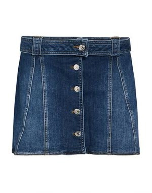 CHIARA FERRAGNI Denim Skirt Size Cotton, Elastane - Blue