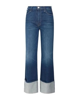 MOTHER Jeans Size Cotton, Elastane - Blue