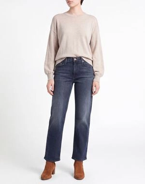 MOTHER Straight-leg Jeans In Cotton, Modal, Polyester, And Elastane