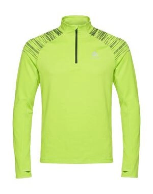 ODLO Sweatshirt Lime Size Polyester, Elastane - Green